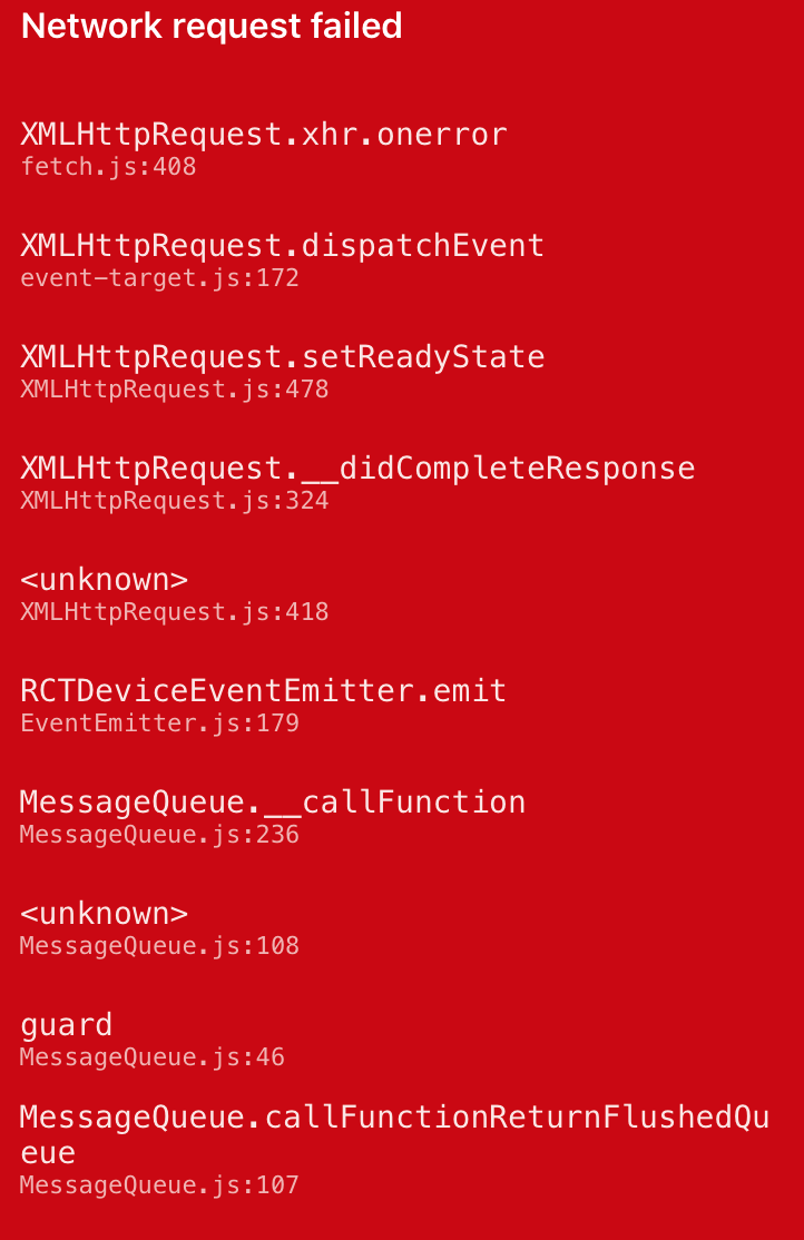 Network request failed 错误-慕课网