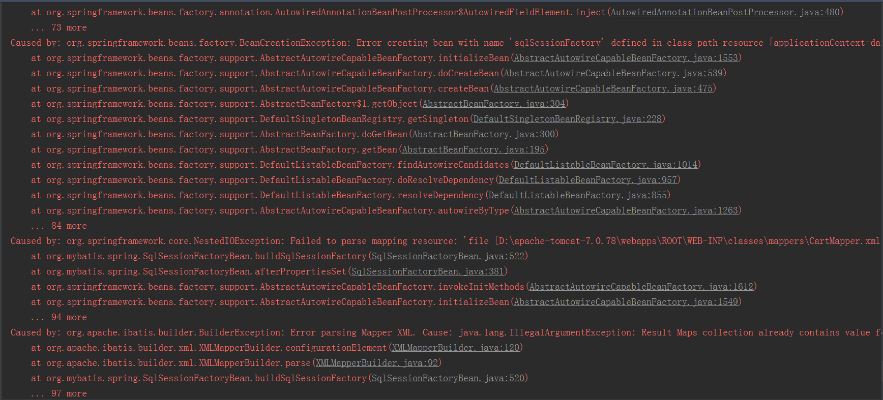 Beancreationexception Error Creating Bean With Name Usermanagecontroller 慕课网